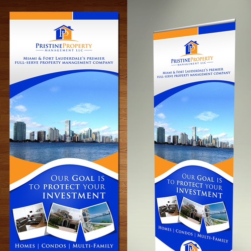 Create an eye-catching banner for Pristine Property Management ...