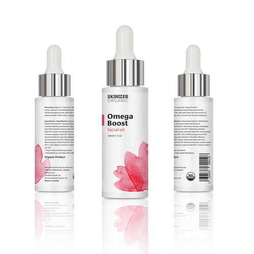 Unique, Clean and Creative label for Organic Skincare product - more ...