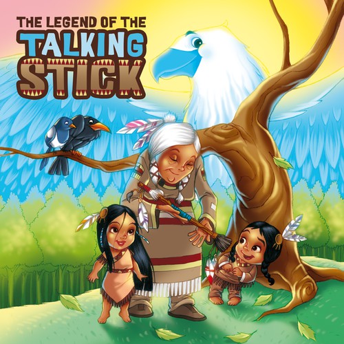 Children's Book telling the legend of the Talking Stick | Illustration ...