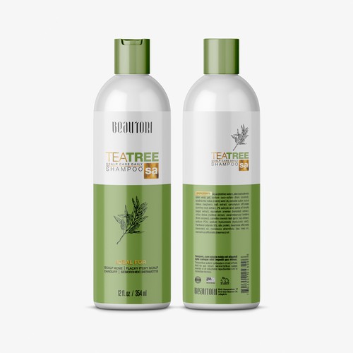 Design the best label for high-end shampoo | Product label contest