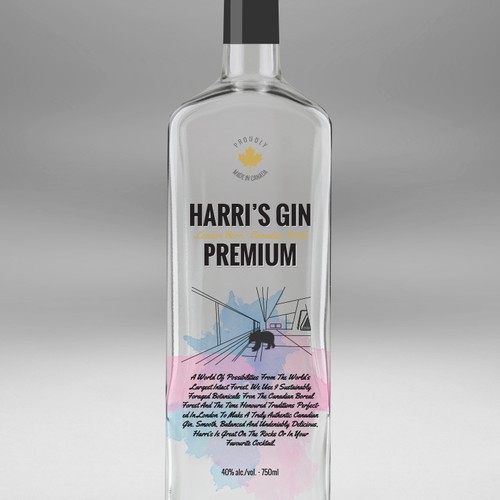 CONTEMPORARY LABEL FOR A NEW GIN | Product label contest