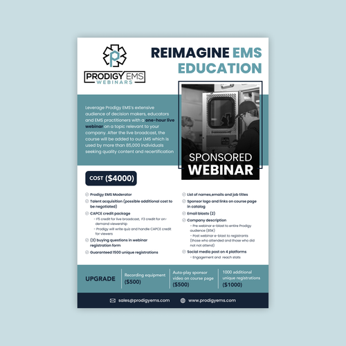 Designs | Sponsorship Prospectus One-pager | Other business or ...