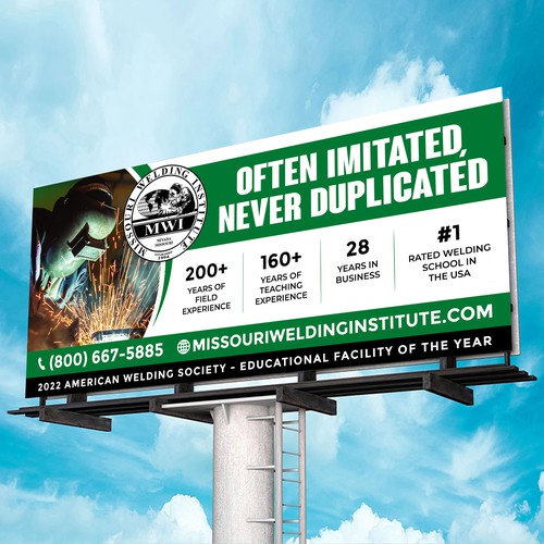 Designs | Billboard for top welding school in the USA! | Signage contest
