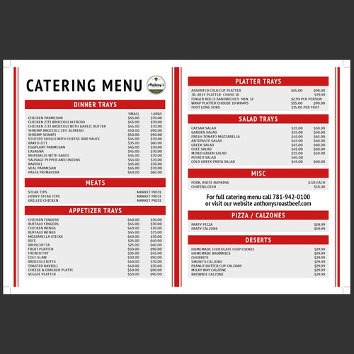 Designs | Love Food??? Create a modern, stylish Catering Menu for ...