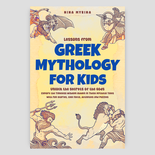 Designs | An eye-catching book cover design on Greek mythology for kids ...