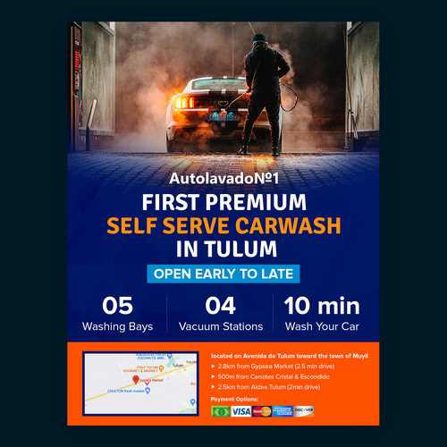 Designs | Self serve car wash flyer design | Postcard, flyer or print ...