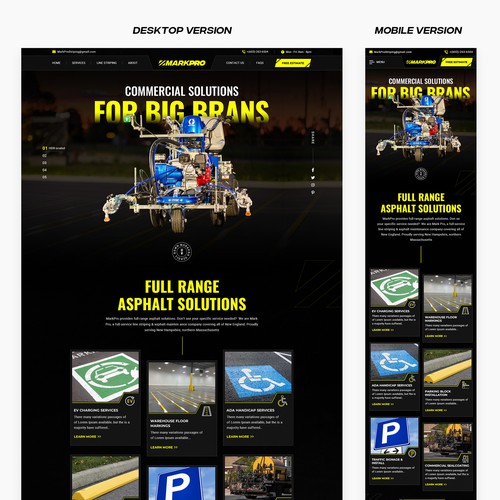 Designs | Design A Modern, Edgy, Business Website / MarkPro | Web page ...