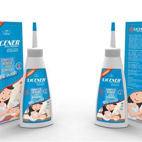 Improved Anti-Lice shampoo artwork | Product packaging contest