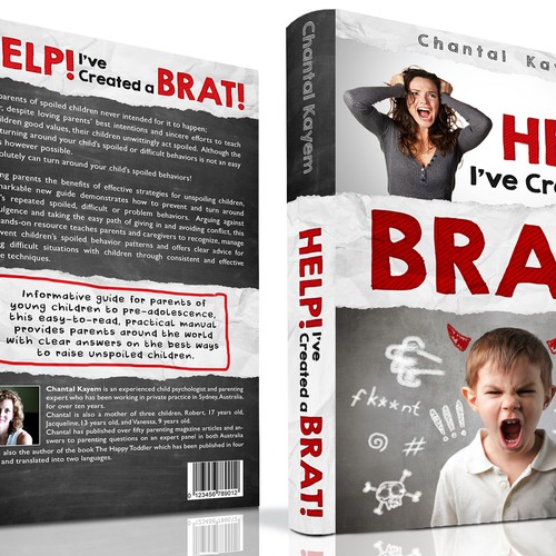 Designs | Create a capturing book cover for "Help! I've Created a Brat ...