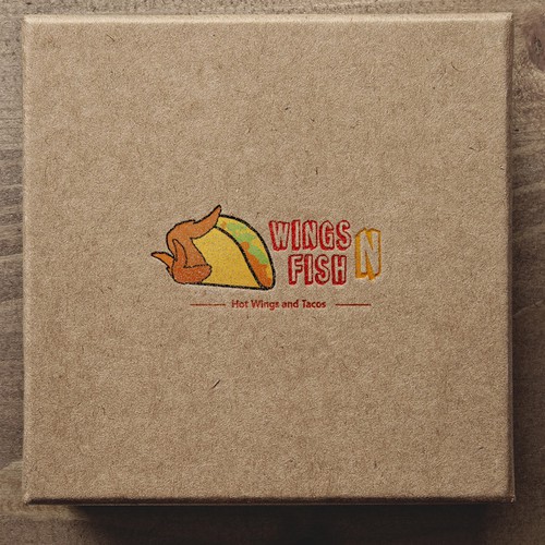 Wings N Fish restaurant logo design | Logo design contest