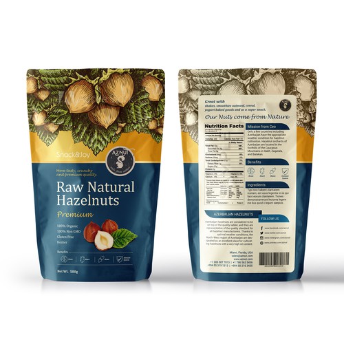 Designs | Create a great product package for Aznut hazelnuts | Product ...