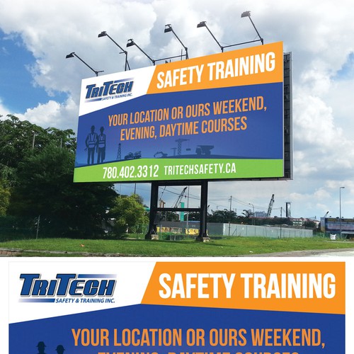 Designs | Redesign an awesome billboard for TriTech Safety | Signage ...