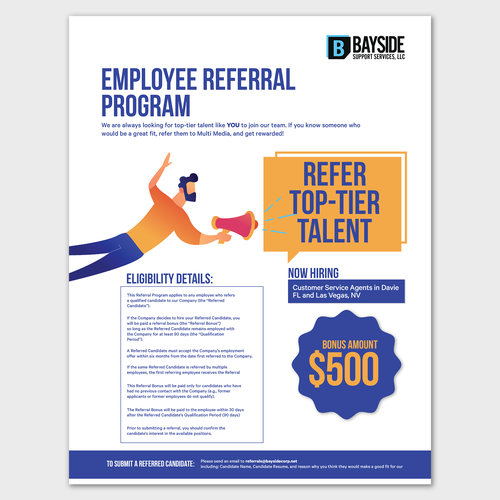 Designs | need a flier to announce awesome employee referral program ...