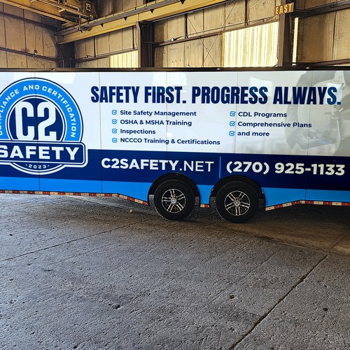 Designs | FULL Trailer Wrap - Construction Safety Company | Car, truck ...