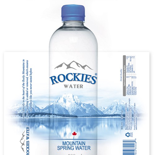 Designs | label for new Canadian Mountain Spring Water | Product label ...