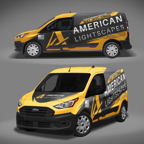 Designs | Sharp Van Wrap for Outdoor Lighting Service | Car, truck or ...