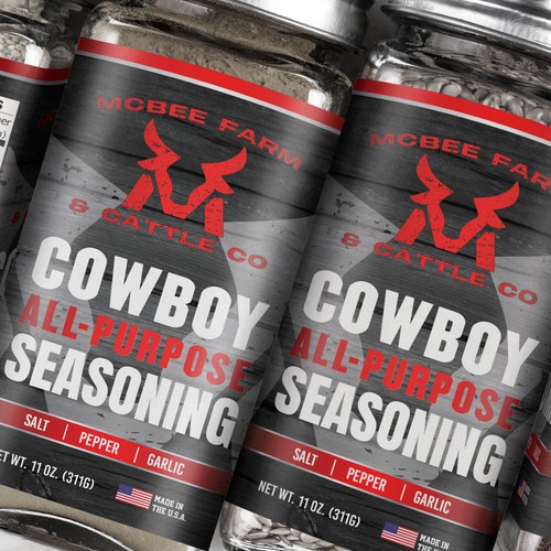 Designs | McBee Farm & Cattle Co Seasoning Blend | Product packaging ...