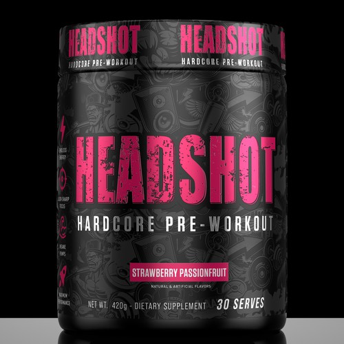 Designs | Design a Label - Hardcore Pre-Workout for Gym Training ...