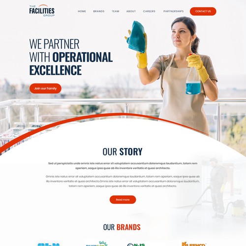 Designs | Website for Corporate Cleaning Company | Web page design contest