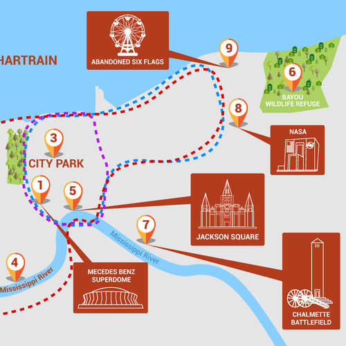 Helicopter Routes Map | Other design contest