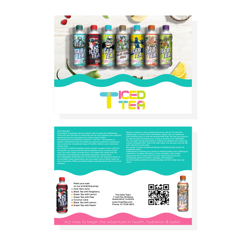 Designs | Attention Grabbing Post Card - Selling Healthy Iced Tea to ...