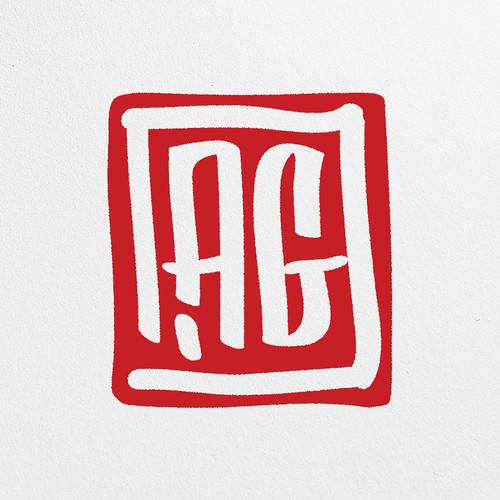 Create custom chinese style stamp with initials, for an artist's logo ...