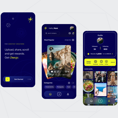 Designs | Web3 Social Platform for Creators and Creatives - minimal and ...