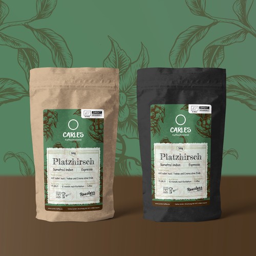 Designs | sales label (Handcrafted, organic, fair trade coffee ...