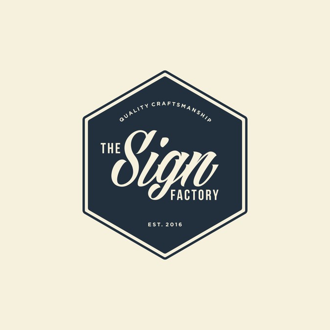 Classic/Retro Logo for The Sign Factory | Logo & hosted website contest