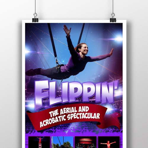 Create a Poster for an Acrobatic Stunt Show | Postcard, flyer or print ...