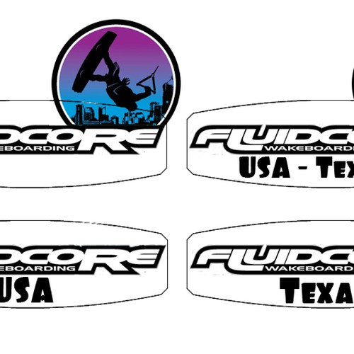 Create a cool stylish wakeboarding company sticker - Minor adjustments ...