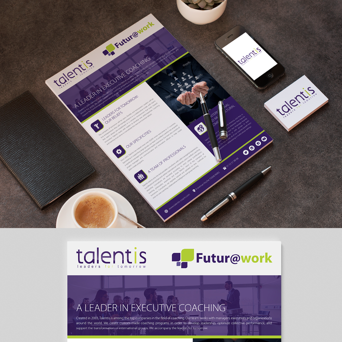Create an amazing A4 flyer design "Futur@work" | Postcard, flyer or ...