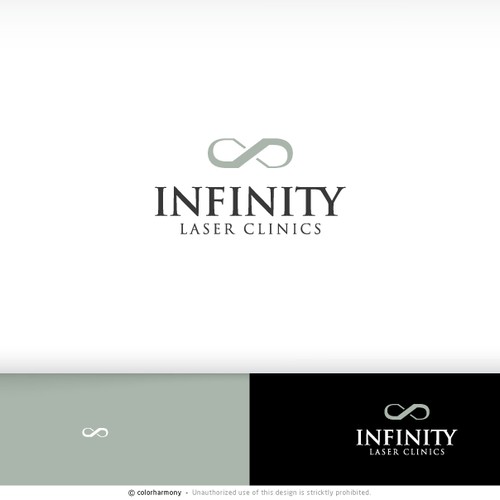sleek elegant logo with infinity symbol | Logo design contest