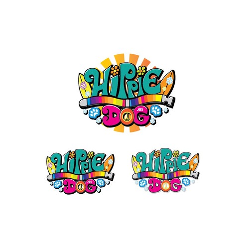 Hippie look! Creation of a very cool logo for a new created company ...