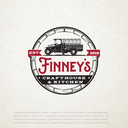 Finney's Crafthouse & Kitchen needs a cool Emblem logo | Logo design ...