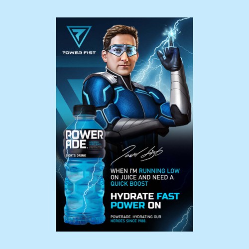 Designs | Design a Superhero/Powerade Advertisement | Poster contest