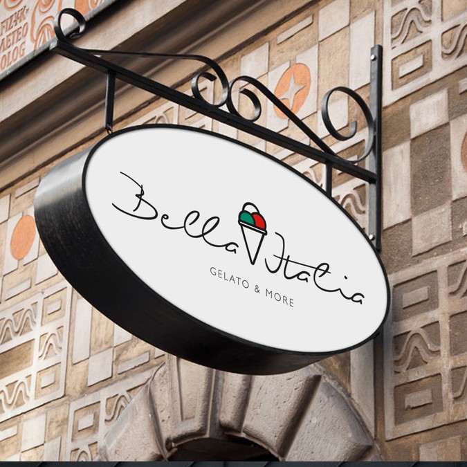 Catching logo needed for Italian ice cream shop | Logo & brand identity ...