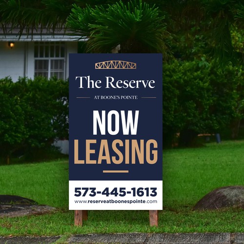 Designs | Designer needed: Eye Catching Now Leasing sign for New ...