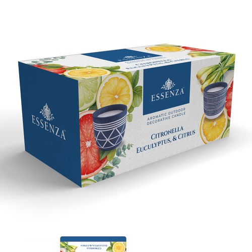 Designs | Essenza Outdoor Citronella, Euculyptus, & Citrus Candle 2Pack ...