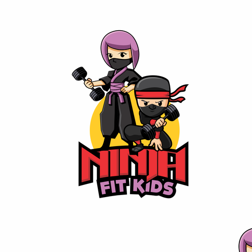 branding of Ninja-Fit program for GRIT fitness facility | Logo design ...
