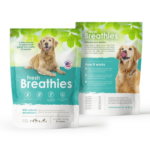 Designs | Design a Dog Chew Package for Our New Dog Brand! | Product ...