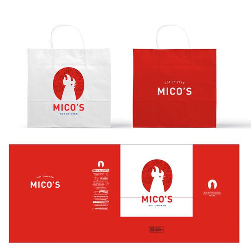 Designs | Luxurious Mico's Hot Chicken Takeout Bag | Product packaging ...