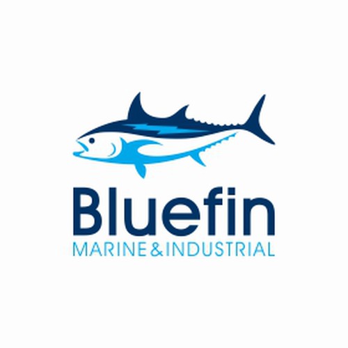 Create a new business card and logo for Bluefin Marine & Industrial ...
