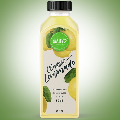 Designs | Design Modern And Homey Classic Lemonade Bottle Label ...