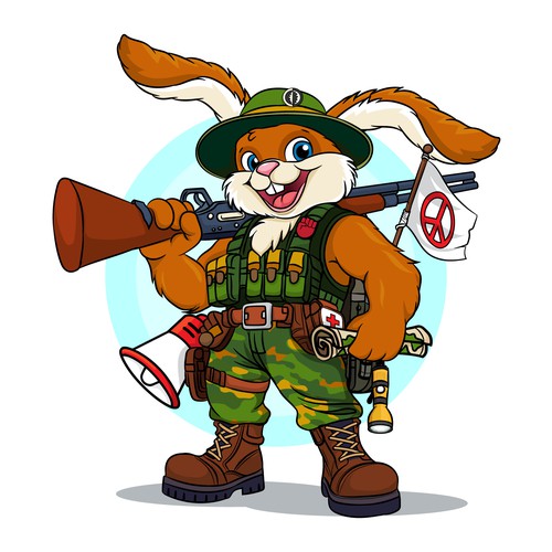 Designs | The Rabbits Got the Gun! Mascot/Caricature - Help us fight ...