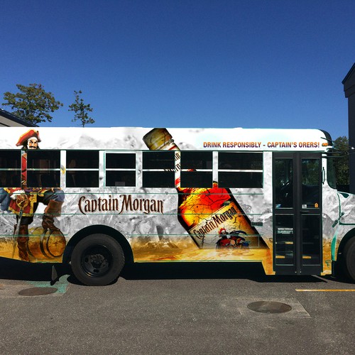 Create realistic mockups for advertising wrap on a School Bus ...