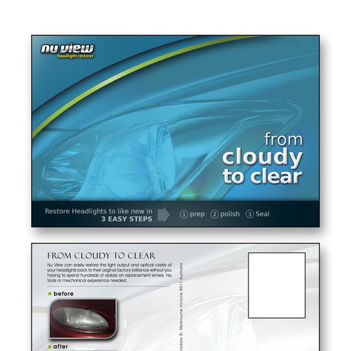Car Product - Postcard Advertisement Design | Print or packaging design ...