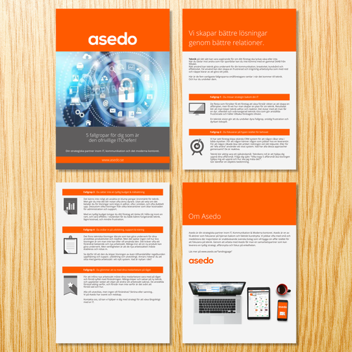 Design 3-page PDF (front page, content page, about us page) for online ...