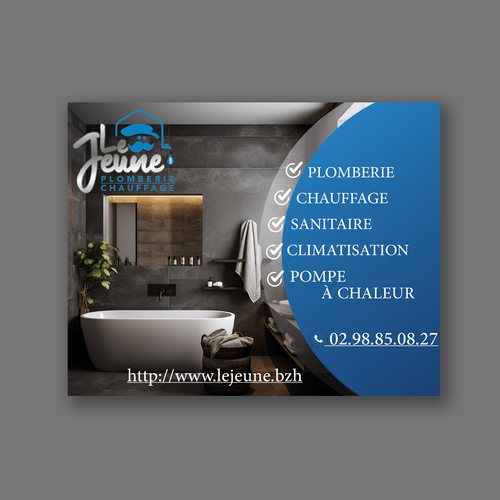 Designs | Flyer Le Jeune Plomberie - Chauffage | Postcard, flyer or ...