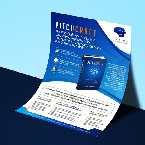 Design a One-Pager for a Startup Pitch Workshop | Postcard, flyer or ...